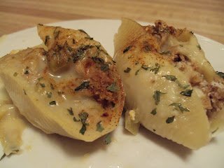 Tuna stuffed shells recipe