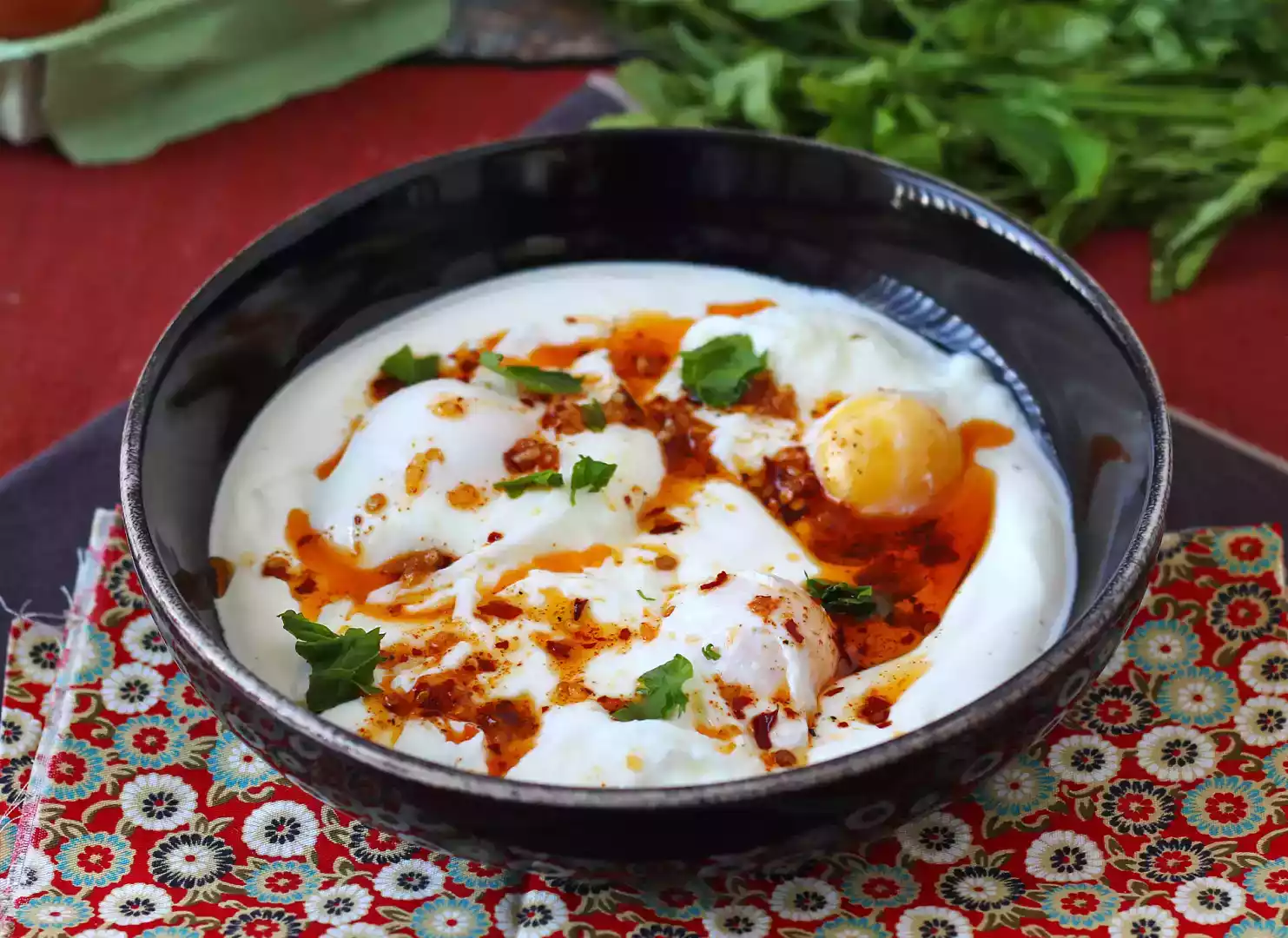 Çilbir: turkish eggs with spicy oil and yogurt recipe