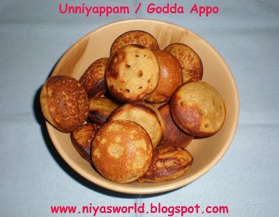 Unniyappam / godda appo ( with rice flour, whole wheat & jaggery ...