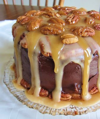 Vegan maple turtle cake recipe