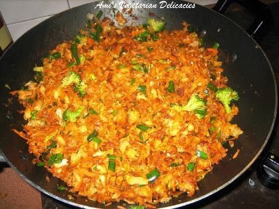 Vegetarian kottu recipe